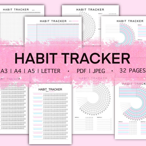 Weekly Tracker Printable Habit Tracker Template Routine - Etsy