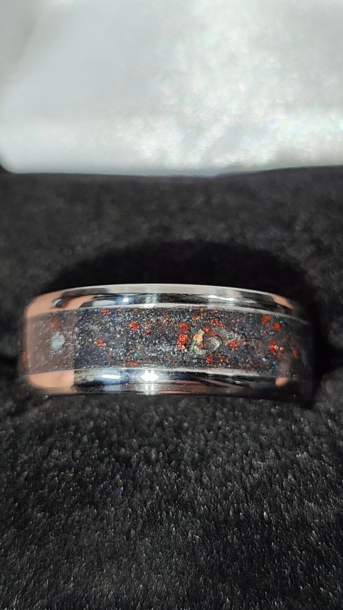 Custom Gemstone Inlay Rings , Made to Order, Glowring, Band, His and ...