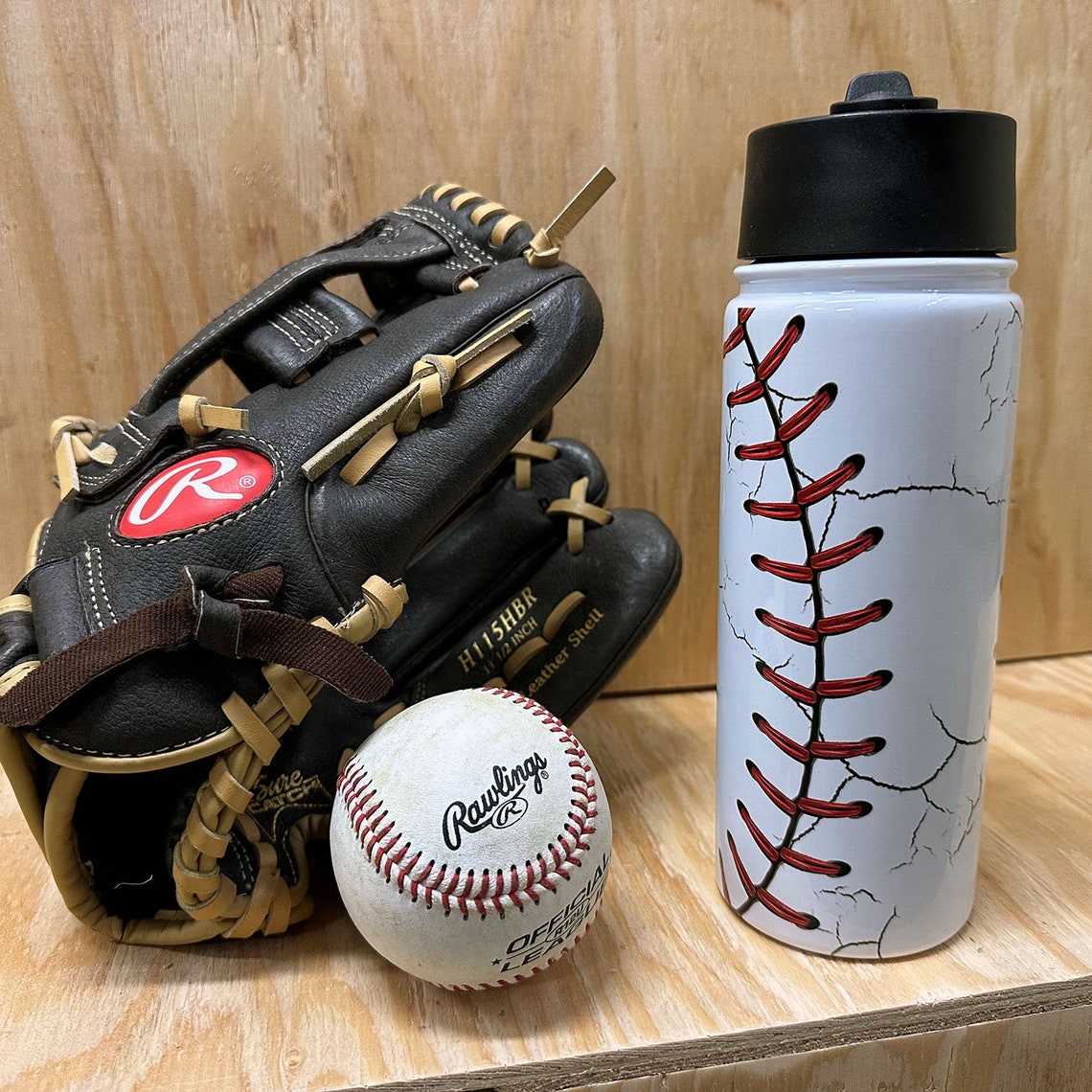 Personalized Baseball Themed Hydro Water Bottle 18oz or 40oz Sizes ...