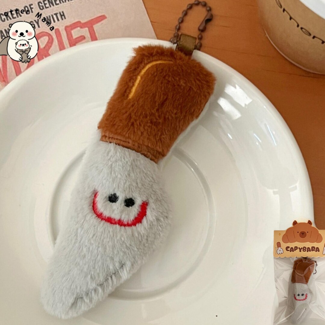 Hype Qlo Accessories Capybara Plush Bread Keychain - Etsy