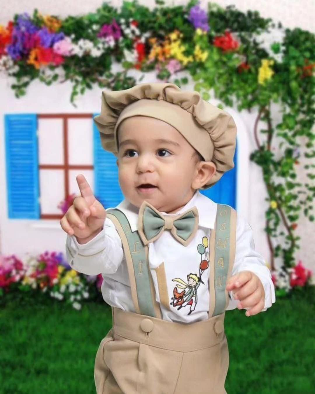 Personalized Boys Little Prince 1st Birthday Outfit Boys 4 Pieces Suit ...