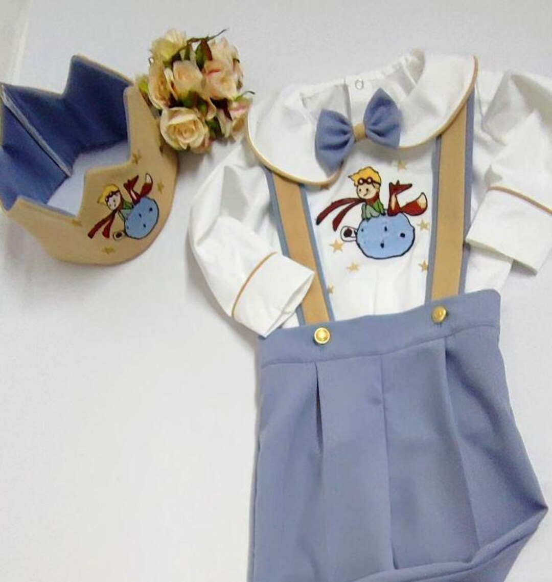 Personalized Boys 1st Birthday Suit Le Petit Prince King Crown Boy ...