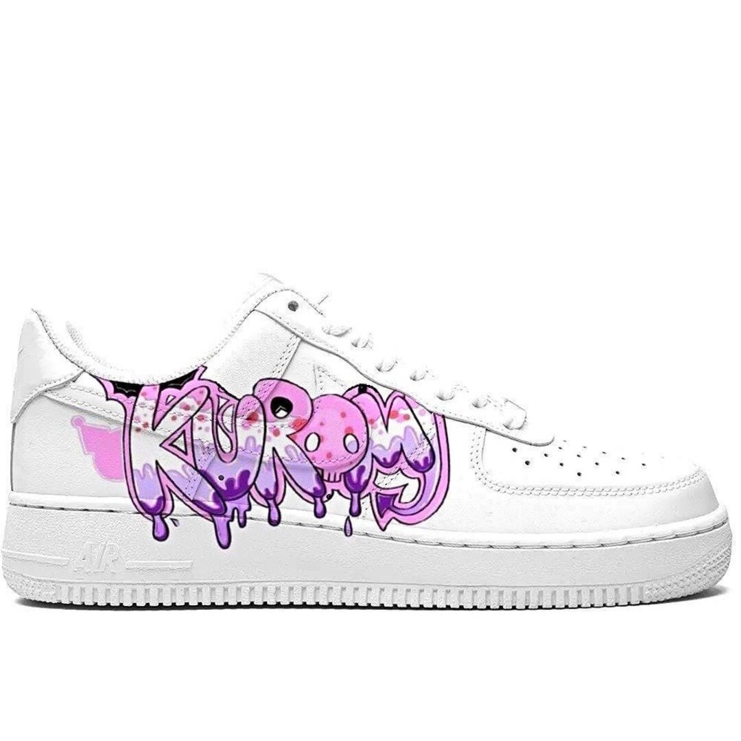 Kuromi Custom Air Force 1 | Graffiti Style AF1 | Hand-painted Inner Art ...
