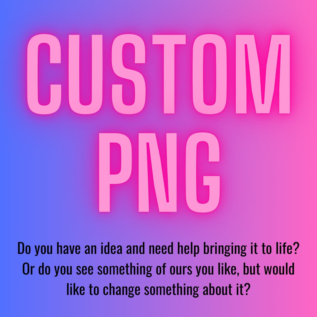 Custom PNG, Personalized PNG, Digital Download File - Etsy