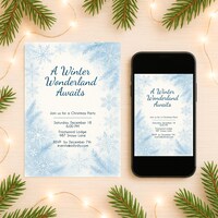 Winter Party Invitation - Etsy