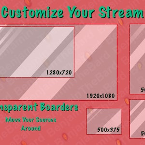 Cute Strawberry Ice Cream Twitch Stream Overlay Package, Stream Bundle ...