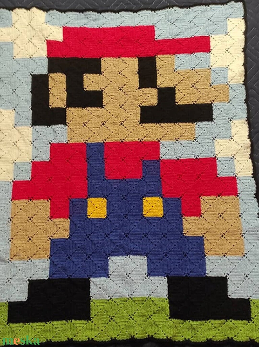 Crochet Super Mario Brothers (mario) Blanket - Etsy