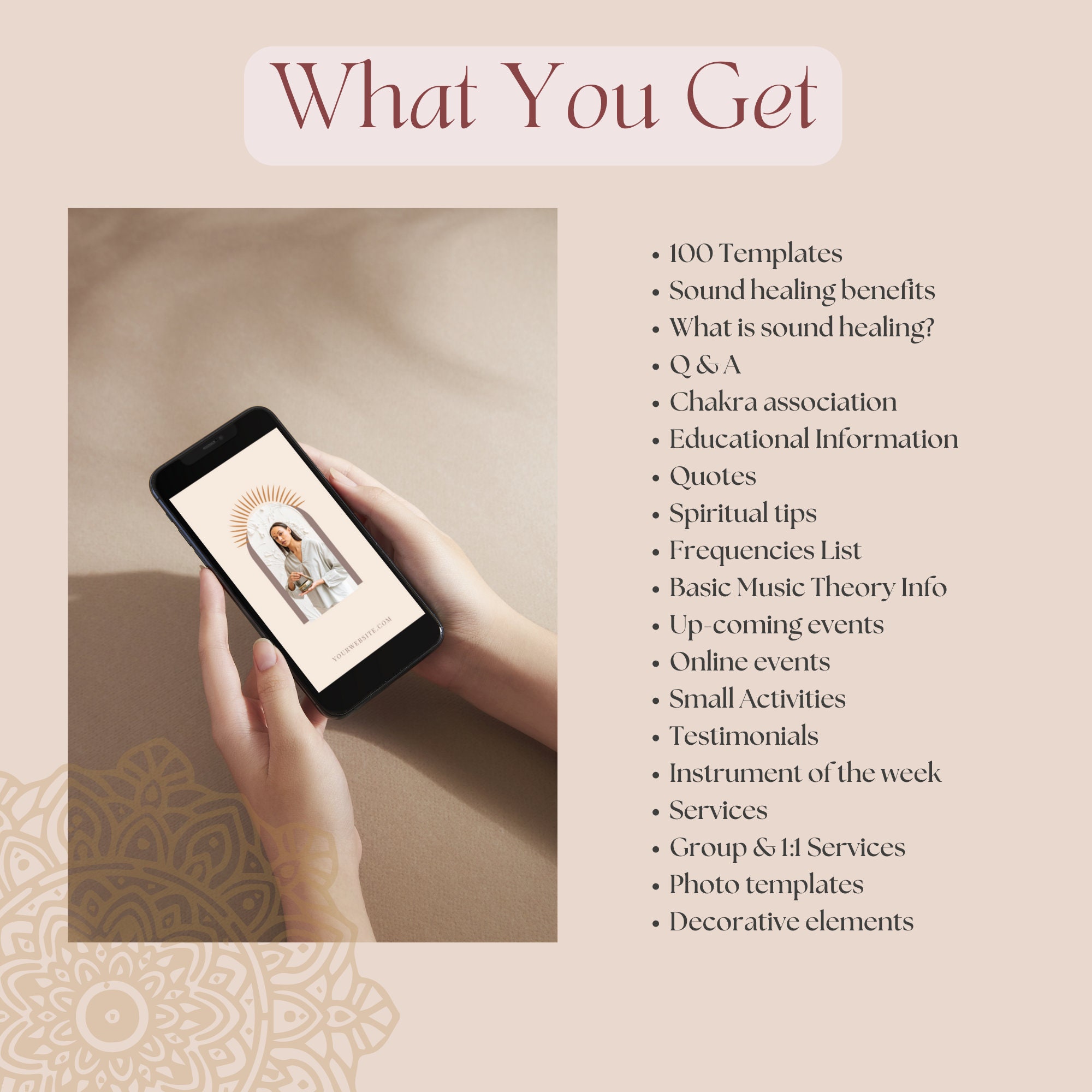 Sound Healing Instagram Post Templates, Sound Healing Marketing, Sound ...