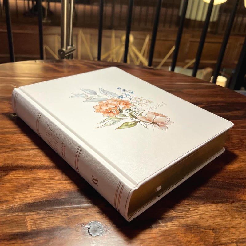 Kjv Bibles White Floral - Etsy
