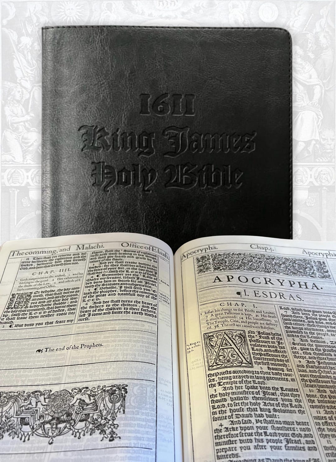1611 King James Bible Facsimile W/ Apocrypha, Original Artwork & Title ...