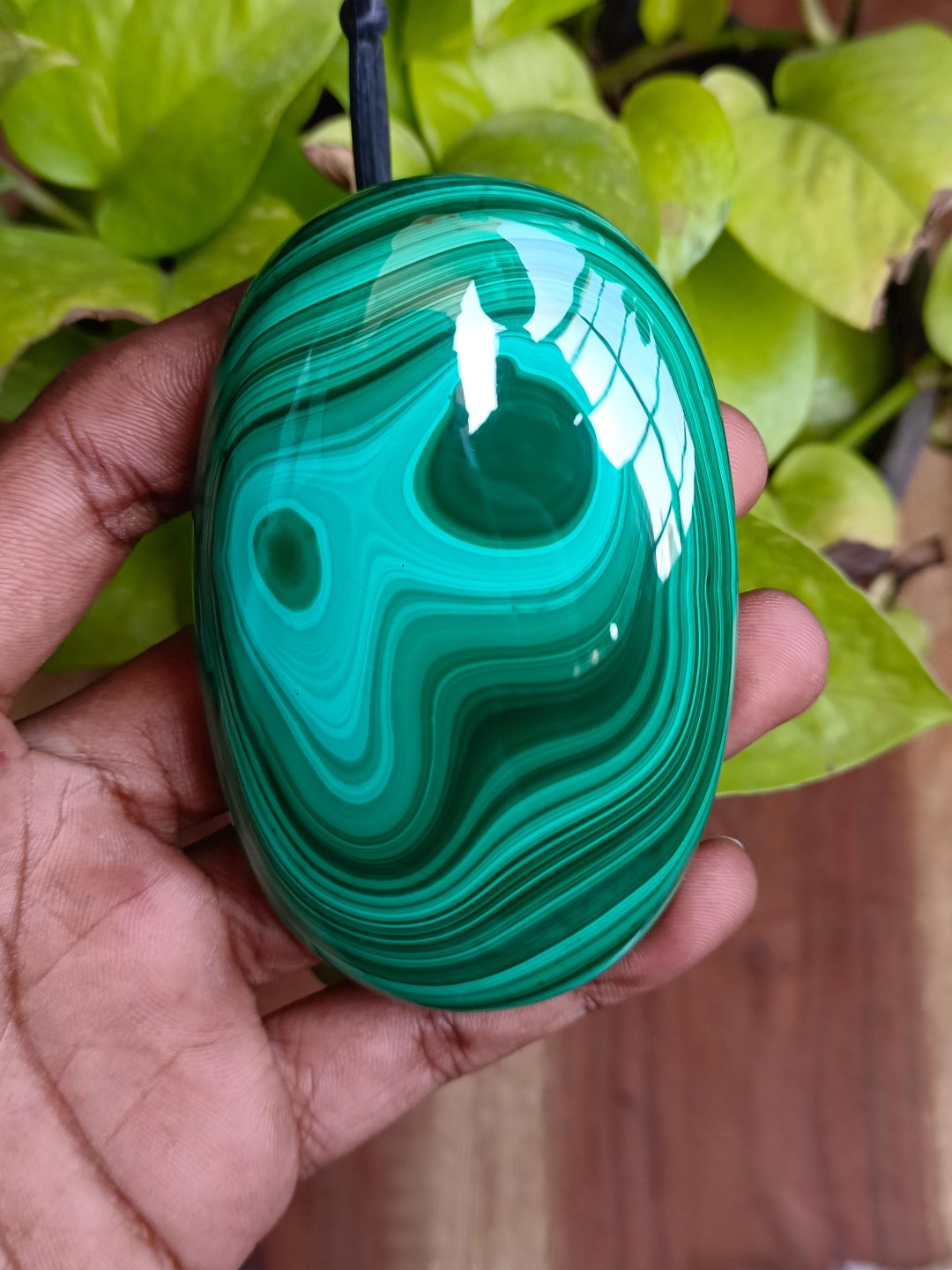Huge Size Green Malachite Gemstone A Oval Shape Malachite Cabochon Top ...