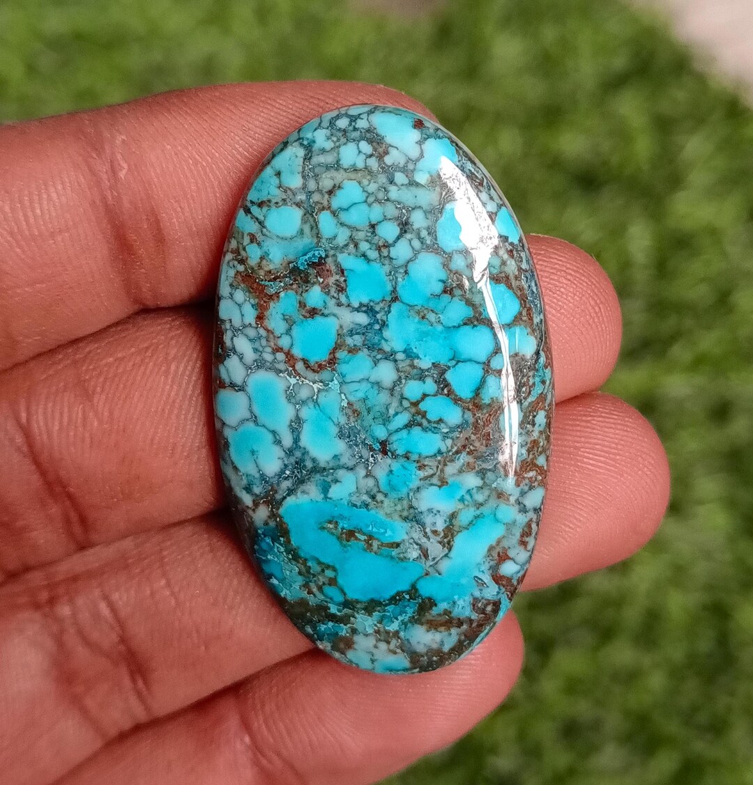 AAA+ Turquoise Loose Blue Turquoise Loose Gemstone High Grade Blue ...