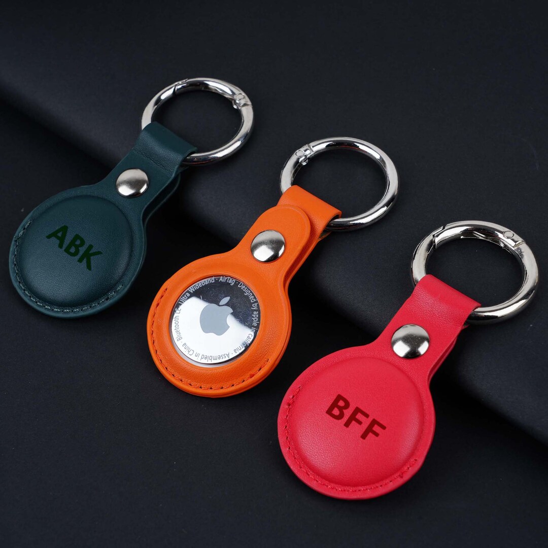 Personalized Apple Tag Keychain, Custom Apple Tag Holder, Custom ...