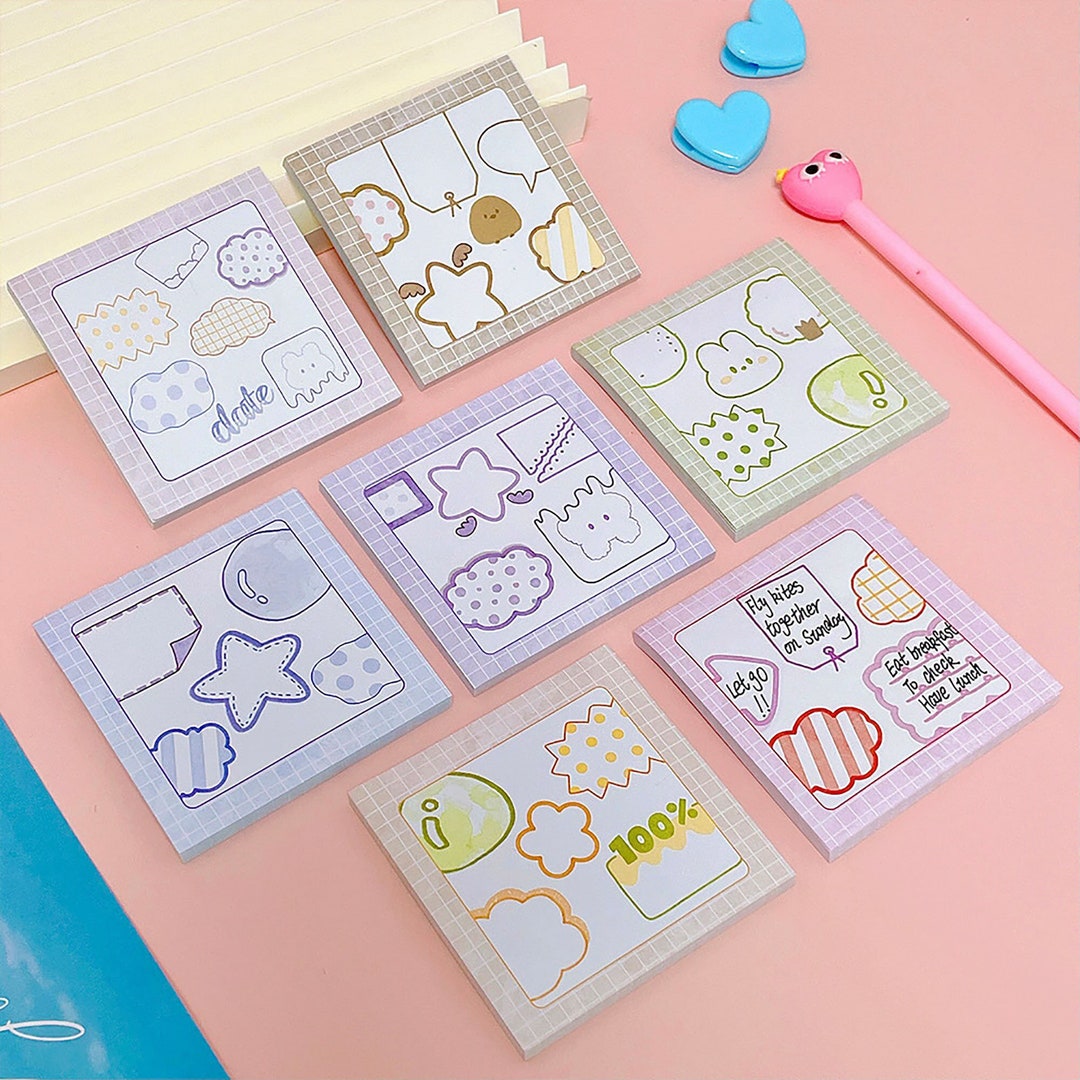 Cartoon Collage Sticky Notes Creative Graffiti Rabbit Sticky - Etsy