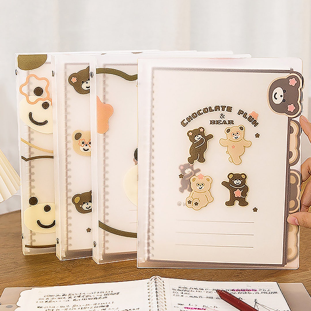 Cute Little Bear Notebook Detachable Loose Leaf Notebook - Etsy