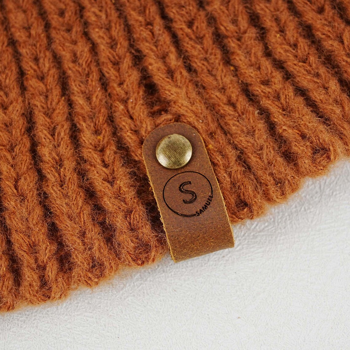 Personalized Letter Leather Label With Name, Custom Name Tag for ...