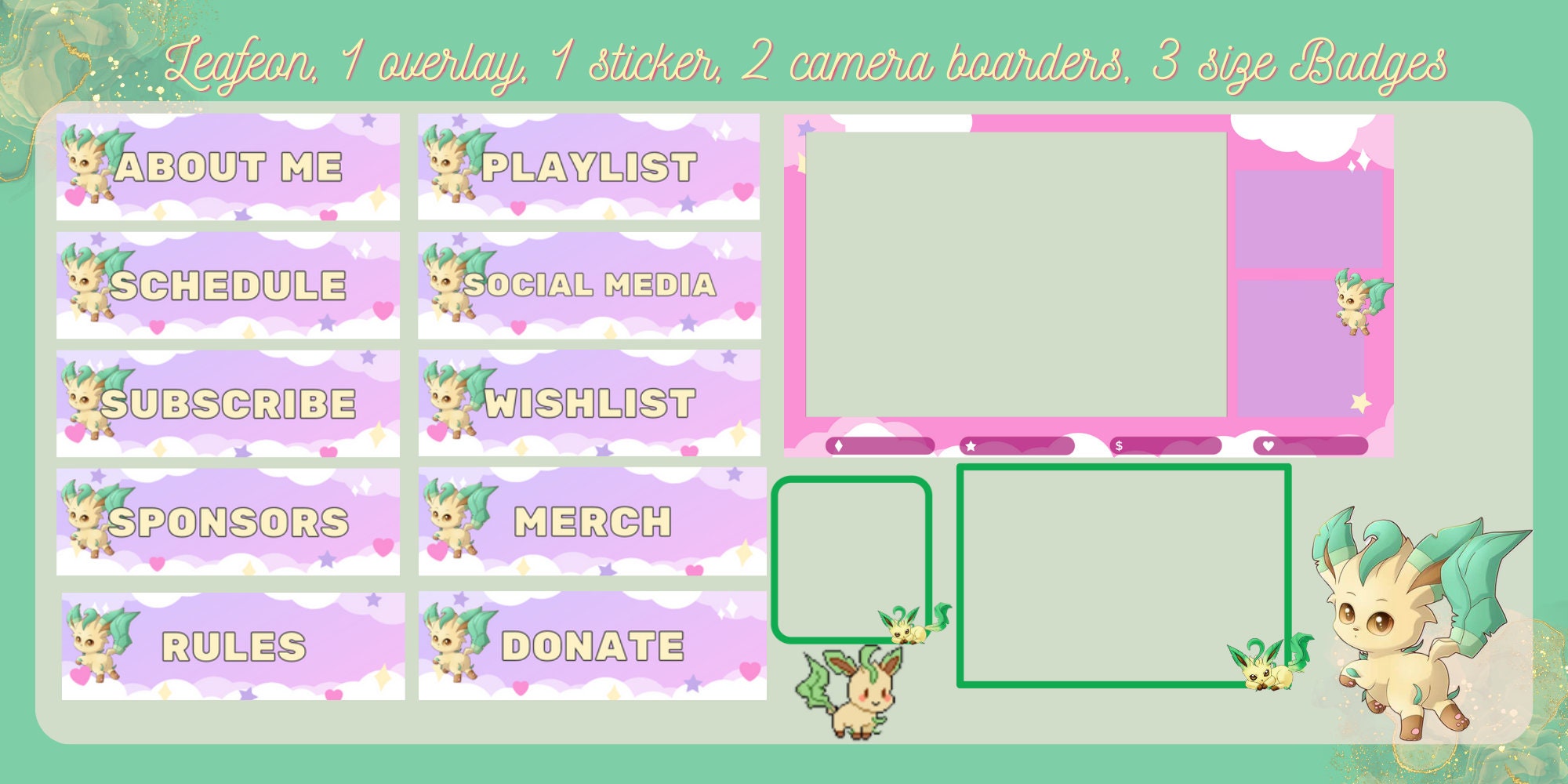 Eevee Evolution Twitch Pack - Etsy