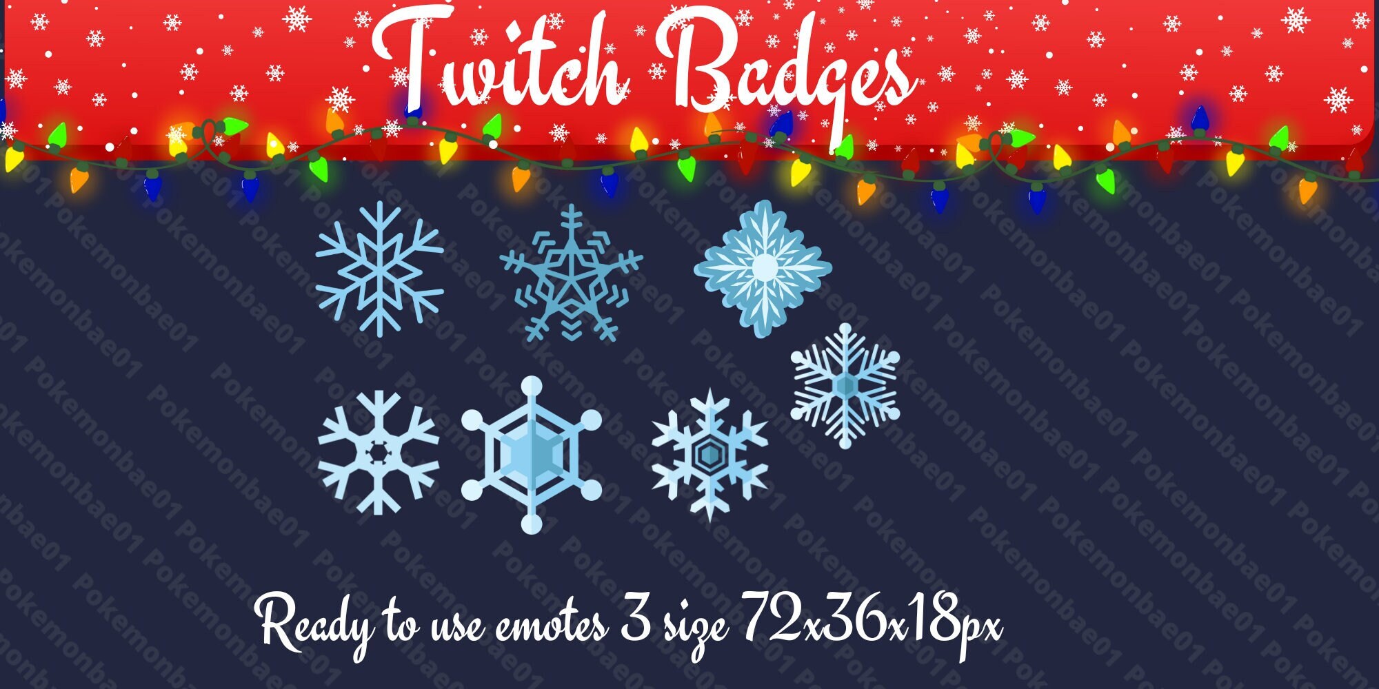 Snowflake Twitch Badges - Etsy