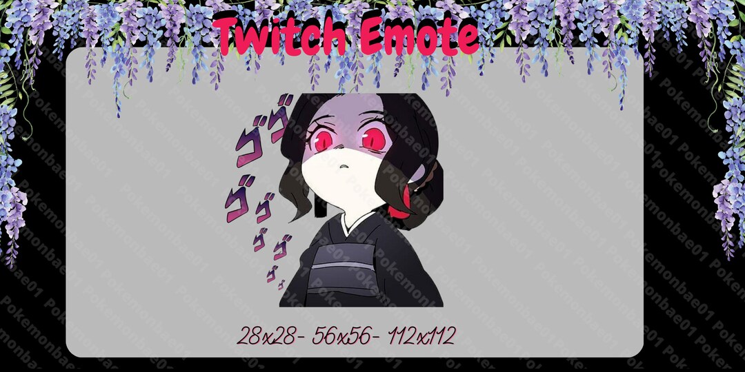 Menacing Twitch Chibi Emote - Etsy