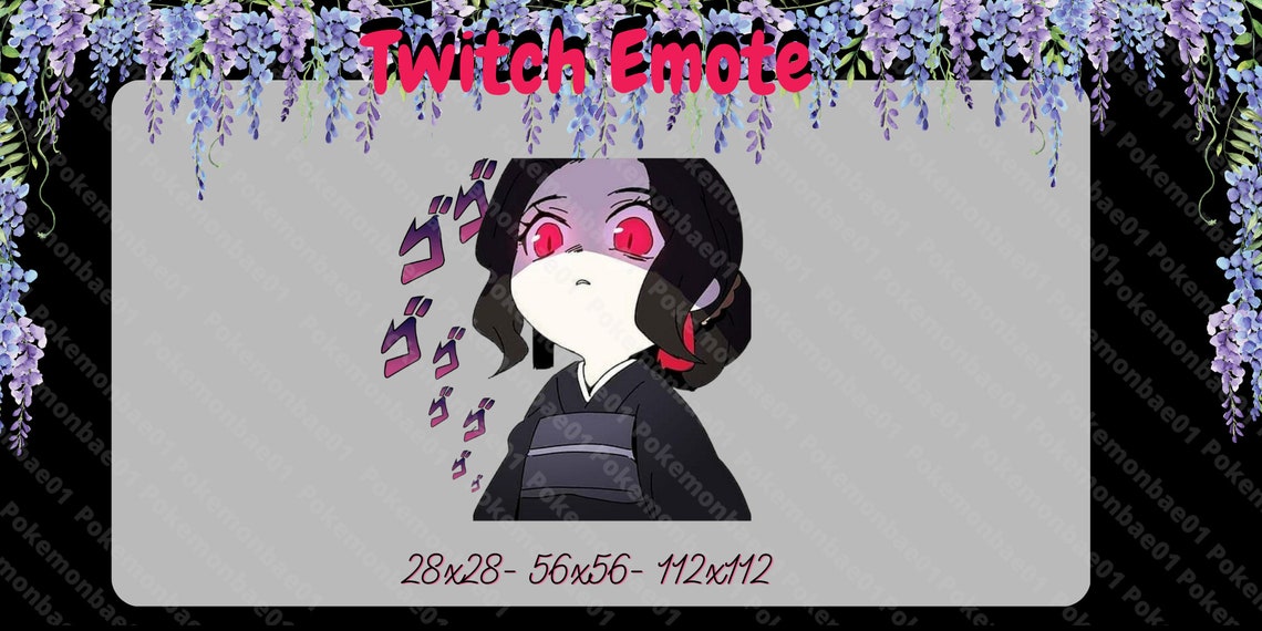Menacing Twitch Chibi Emote - Etsy