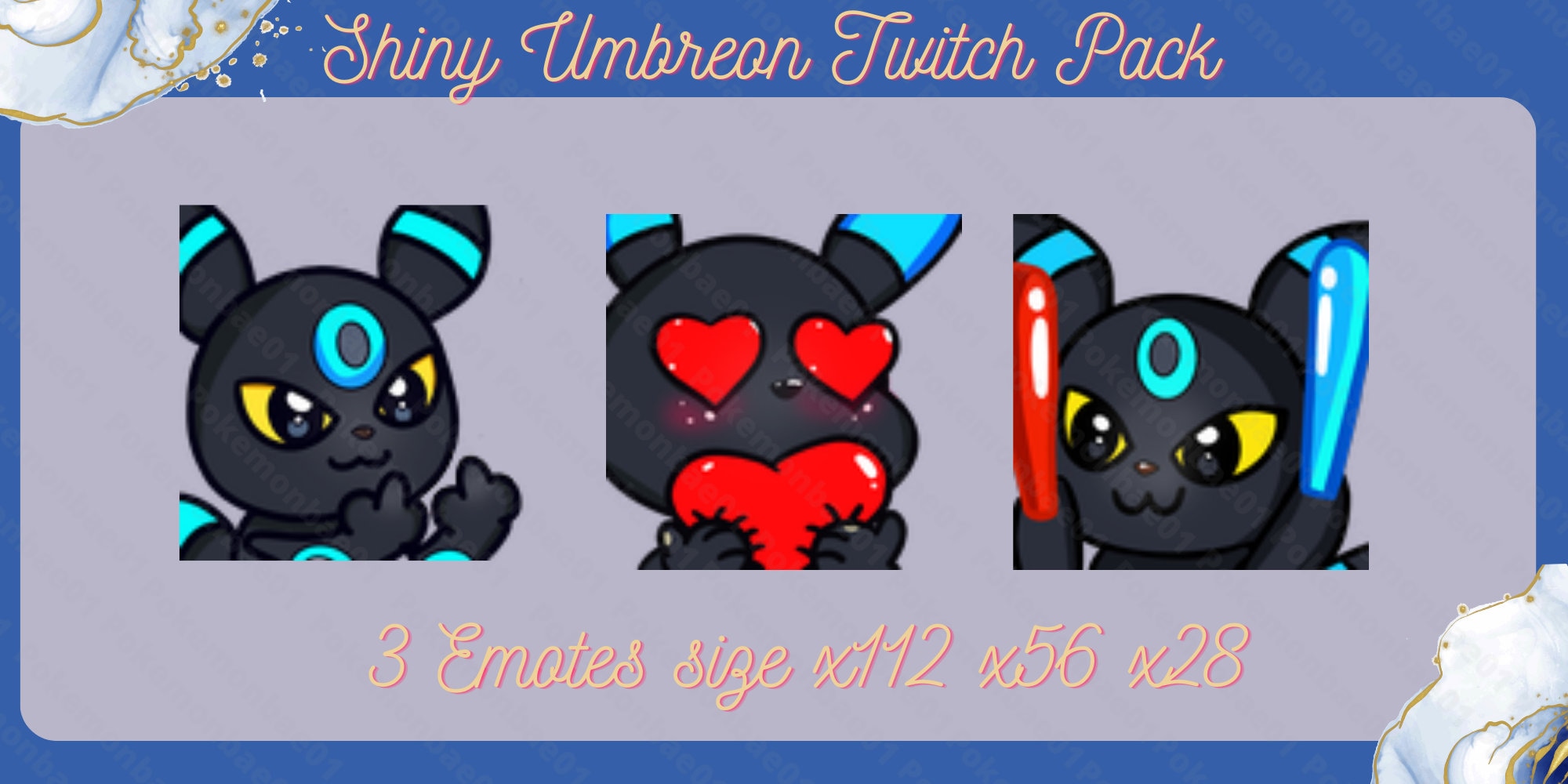 Shiny Umbreon Twitch Pack - Etsy