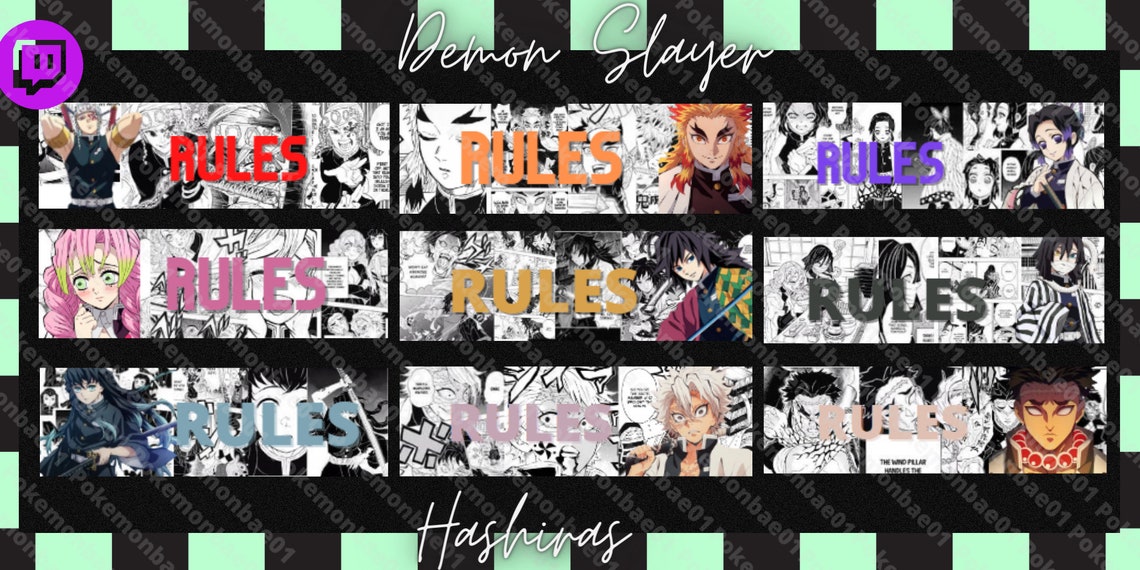 Anime Twitch Panels - Etsy
