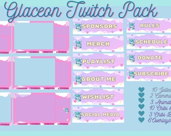 10 Glaceon Twitch Pack Emotes, Glaceon Twitch Discord Youtube Pack ...