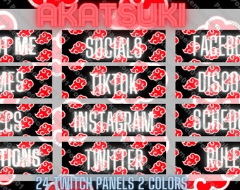 Twitch Akatsuki Overlay - Etsy