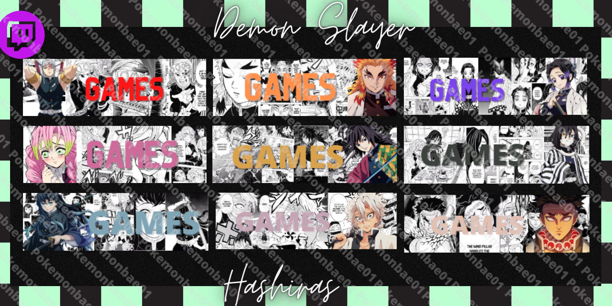 Anime Twitch Panels - Etsy