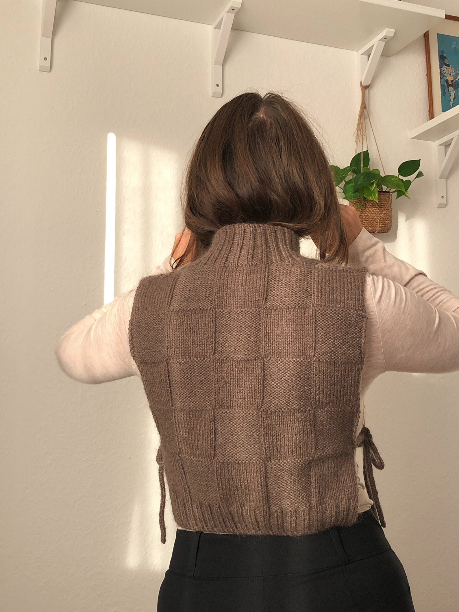 My Mocha Neck - English Knitting Pattern - Slipover - Cowl - Etsy