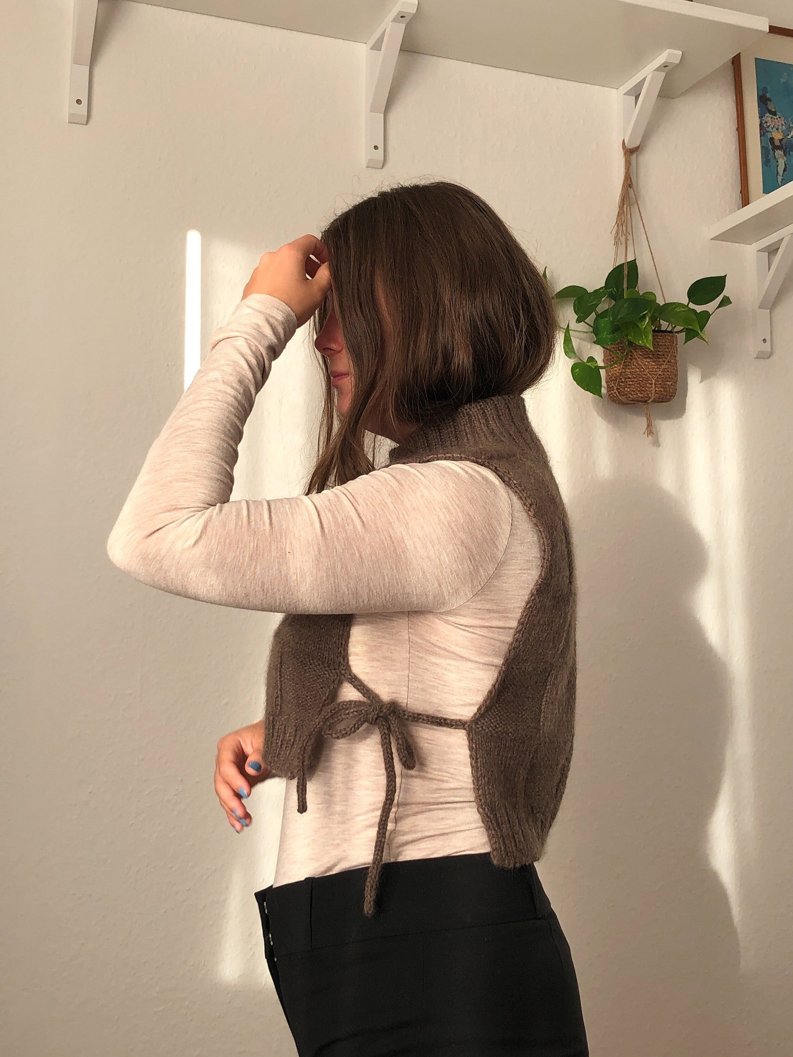 My Mocha Neck - English Knitting Pattern - Slipover - Cowl - Etsy