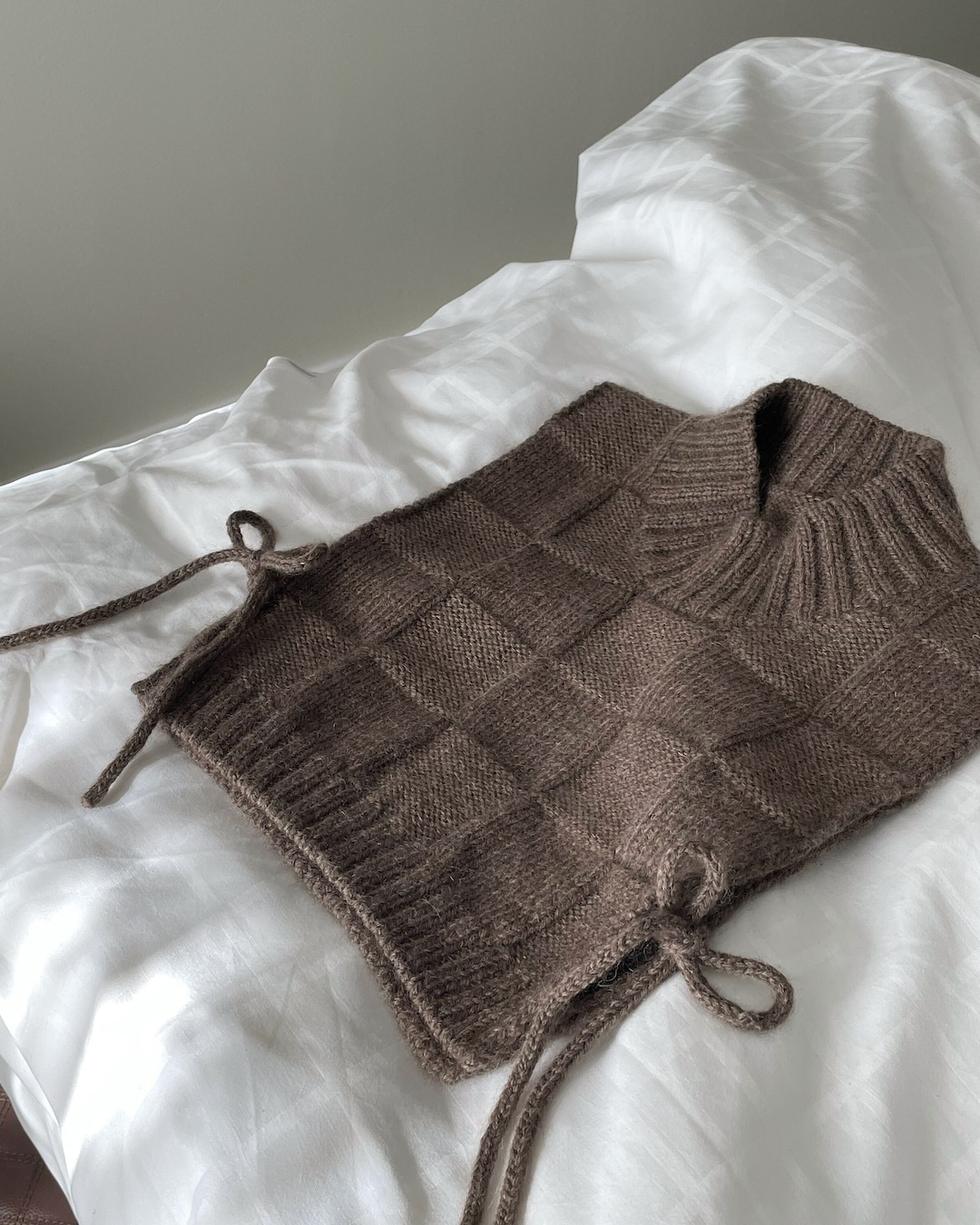 My Mocha Neck - DANSK Strikkeopskrift - Etsy