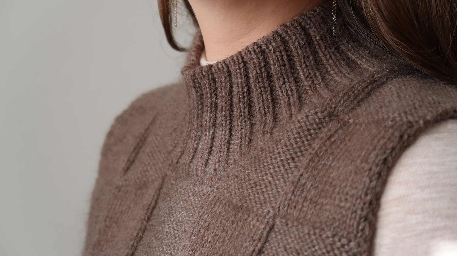 My Mocha Neck - English Knitting Pattern - Slipover - Cowl - Etsy