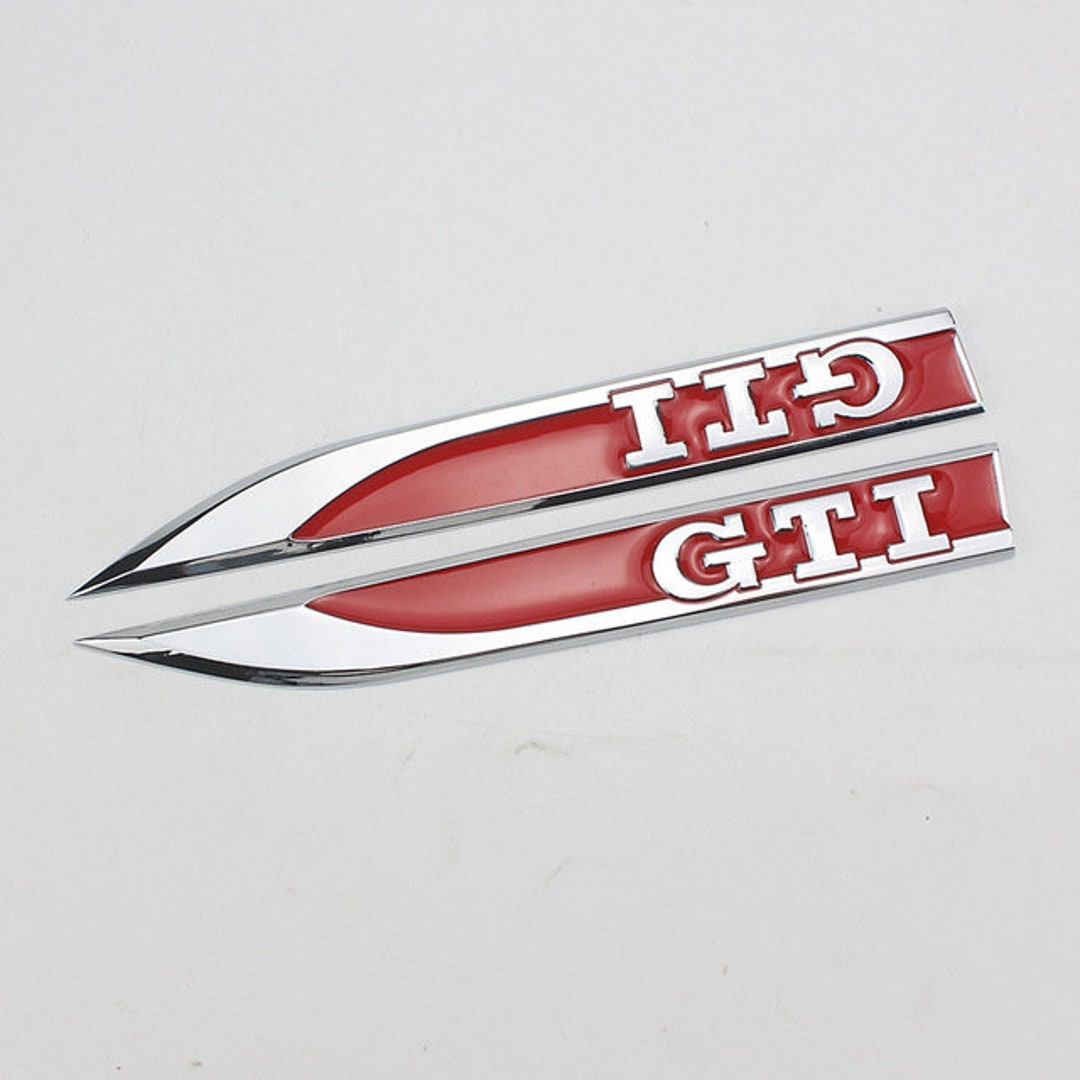 Golf GTI Side Wing Fender Emblems Badges Logo X 2 for VW - Etsy