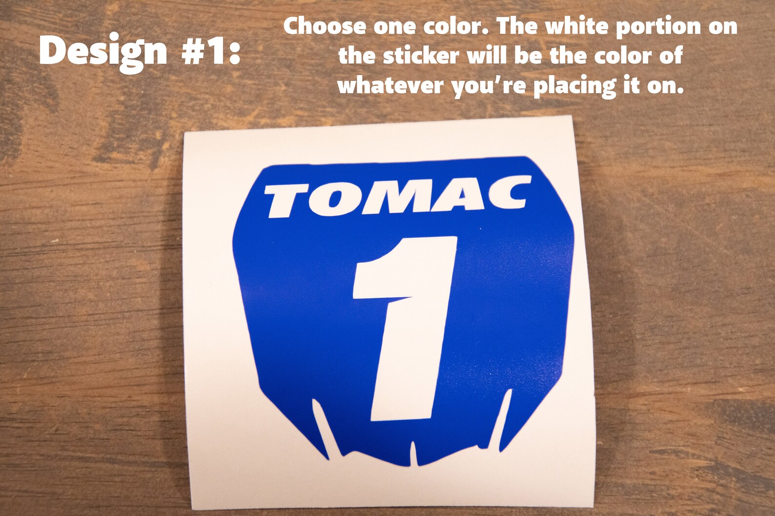 Motocross Mini Number Plate Stickers / New Yamaha Plate Design - Etsy