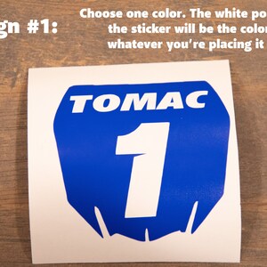 Motocross Mini Number Plate Stickers / New Yamaha Plate Design - Etsy