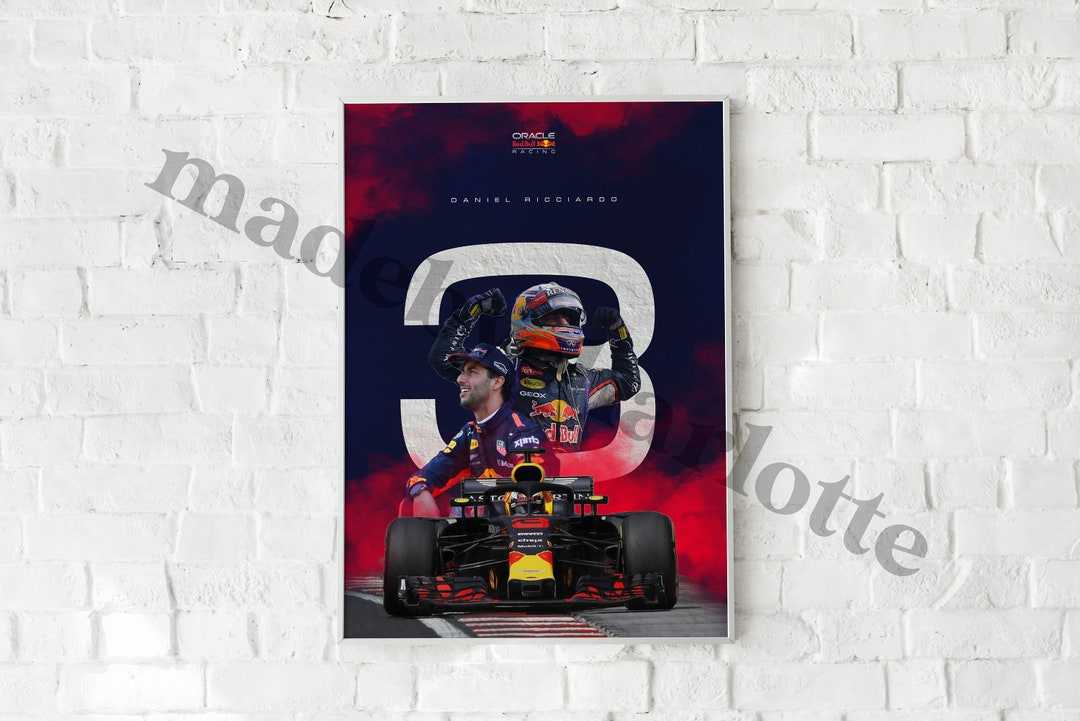 Daniel Ricciardo DR3 Redbull Poster - Etsy