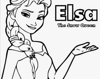 Frozen Elsa The Snow Queen Coloring Pages