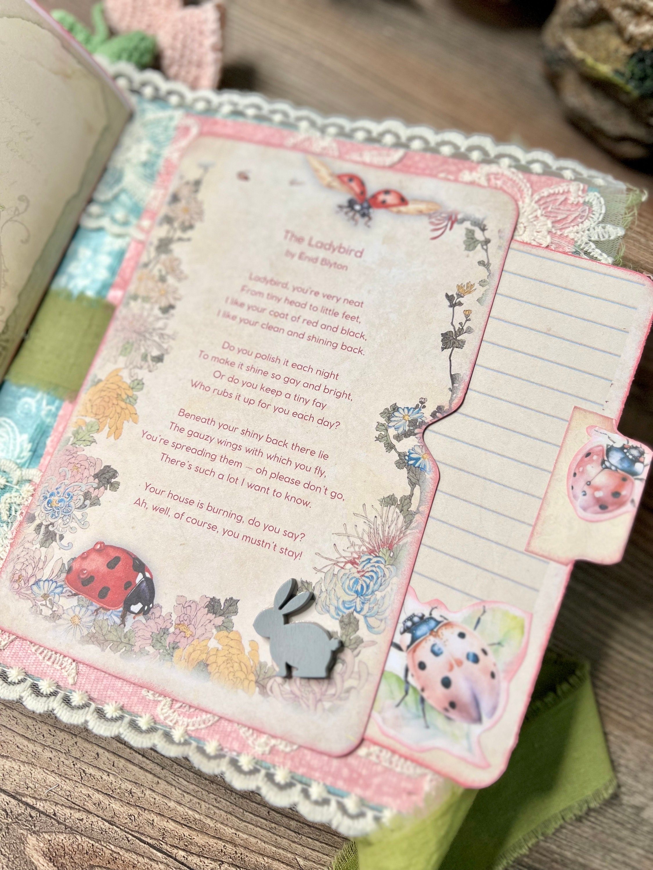 Ladybug Journal - Etsy