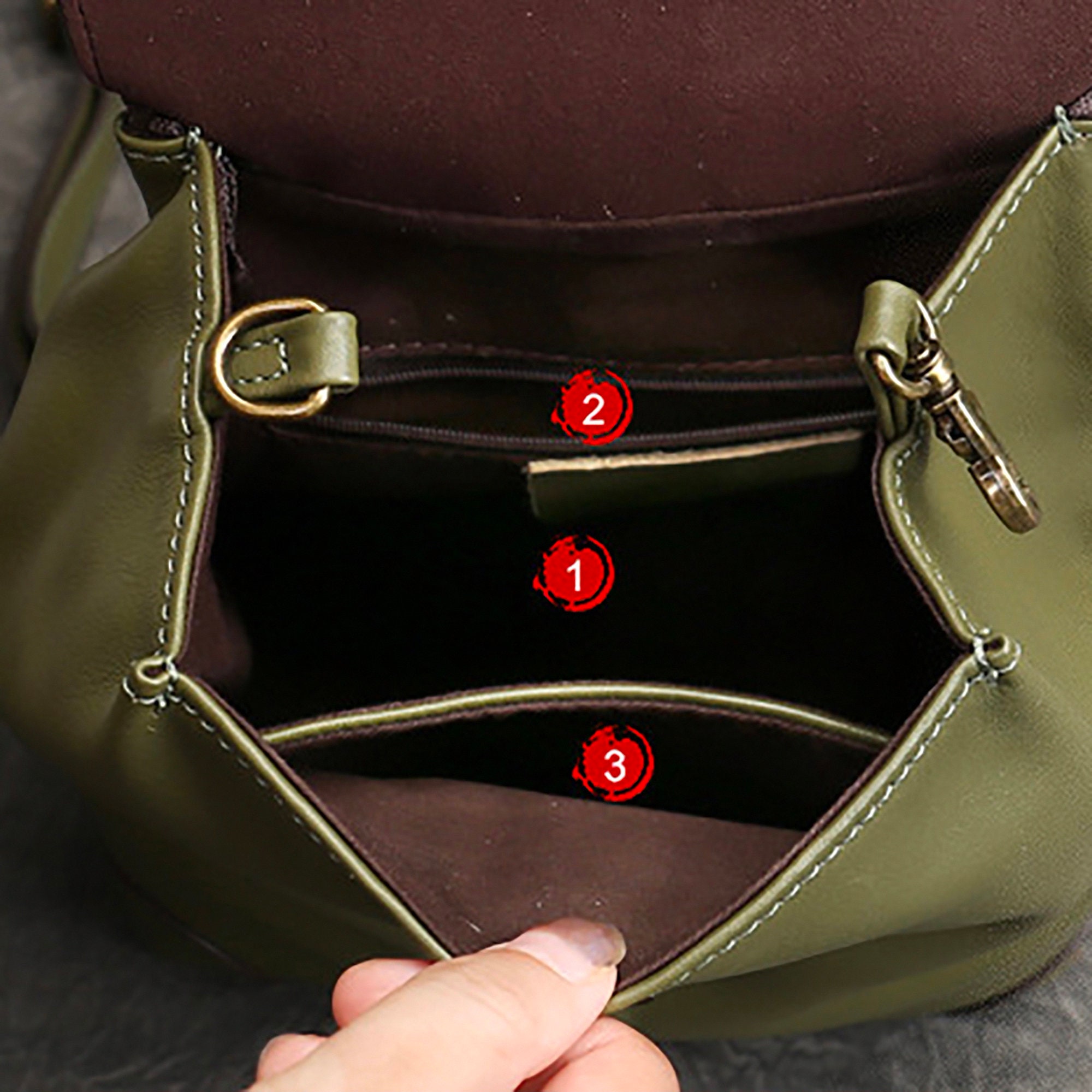 Backpacks Vintage Genuine Leather Ladies Small Backpack Simple - Etsy