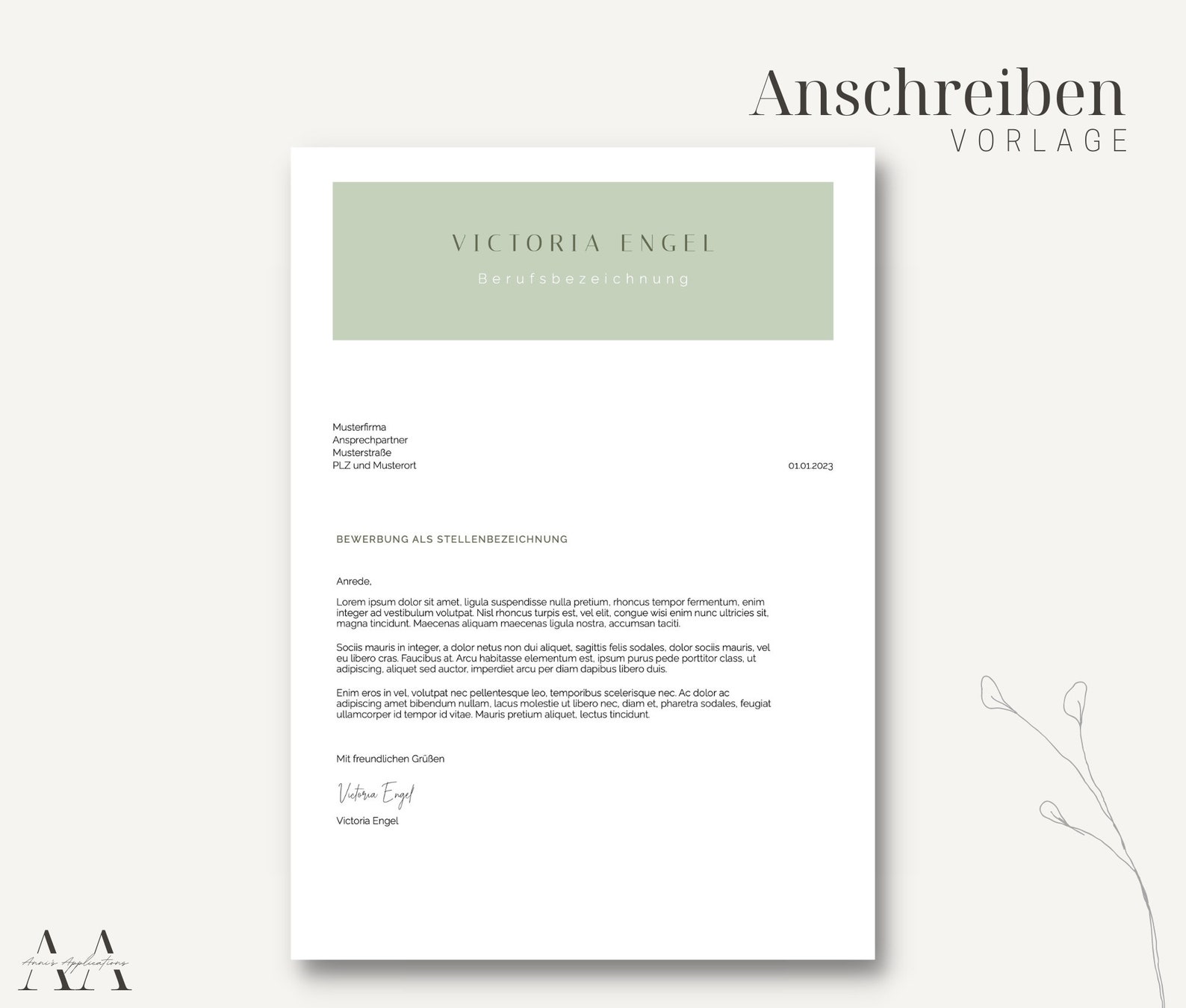 Bewerbungsvorlage Word Lebenslauf Vorlage Deutsch - Etsy.de
