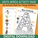 Printable South Africa Kids Activity Pack Travel Worksheets Activities ...