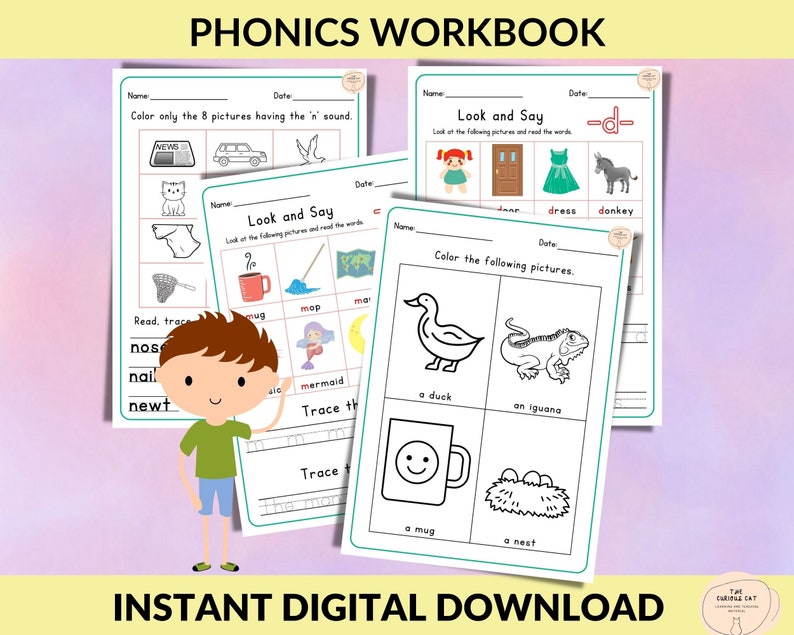 Phonics Worksheets Beginning Sounds | Reading and Writing Practice ...