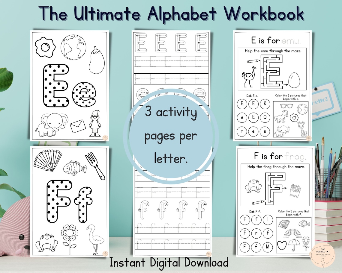 Alphabet Printables, Letter Sounds, Alphabet Worksheets for Pre-k, Pre ...