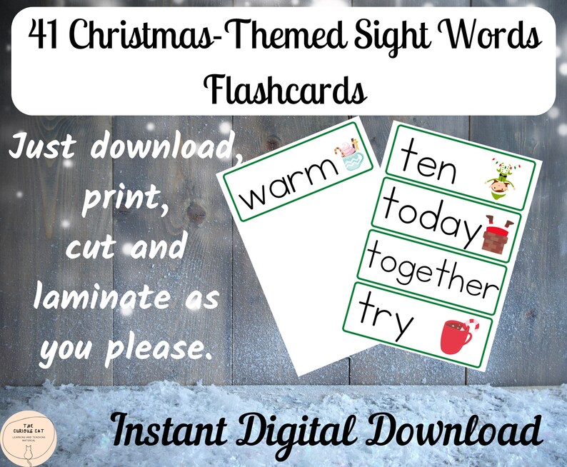 Third Grade Sight Words/ Dolch Flashcards/ Instant Download/ - Etsy ...
