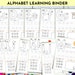 Alphabet Busy Book, ABC Learning Binder With Beginning Sounds for ...