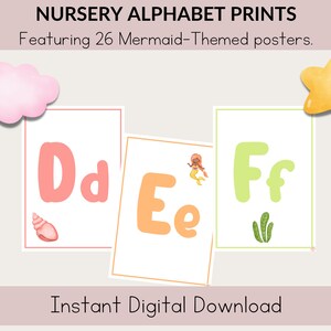 Alphabet Posters, Nursery Decor, Educational Wall Art Printable, ABC ...