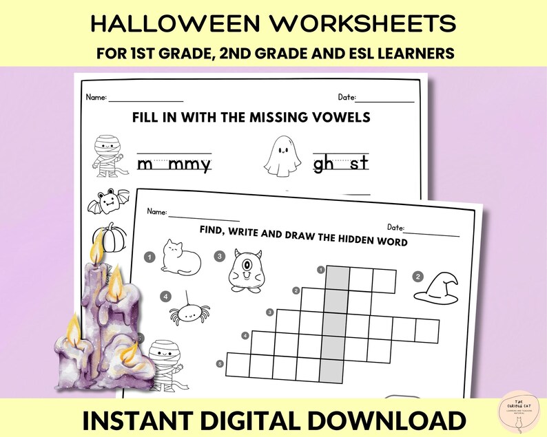 1.er grado, 2.º grado, materiales imprimibles de ESL, vocabulario de ...