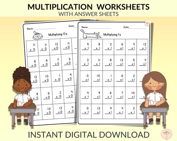 Hojas De Trabajo Divertidas De Multiplicación De Quinto Grado