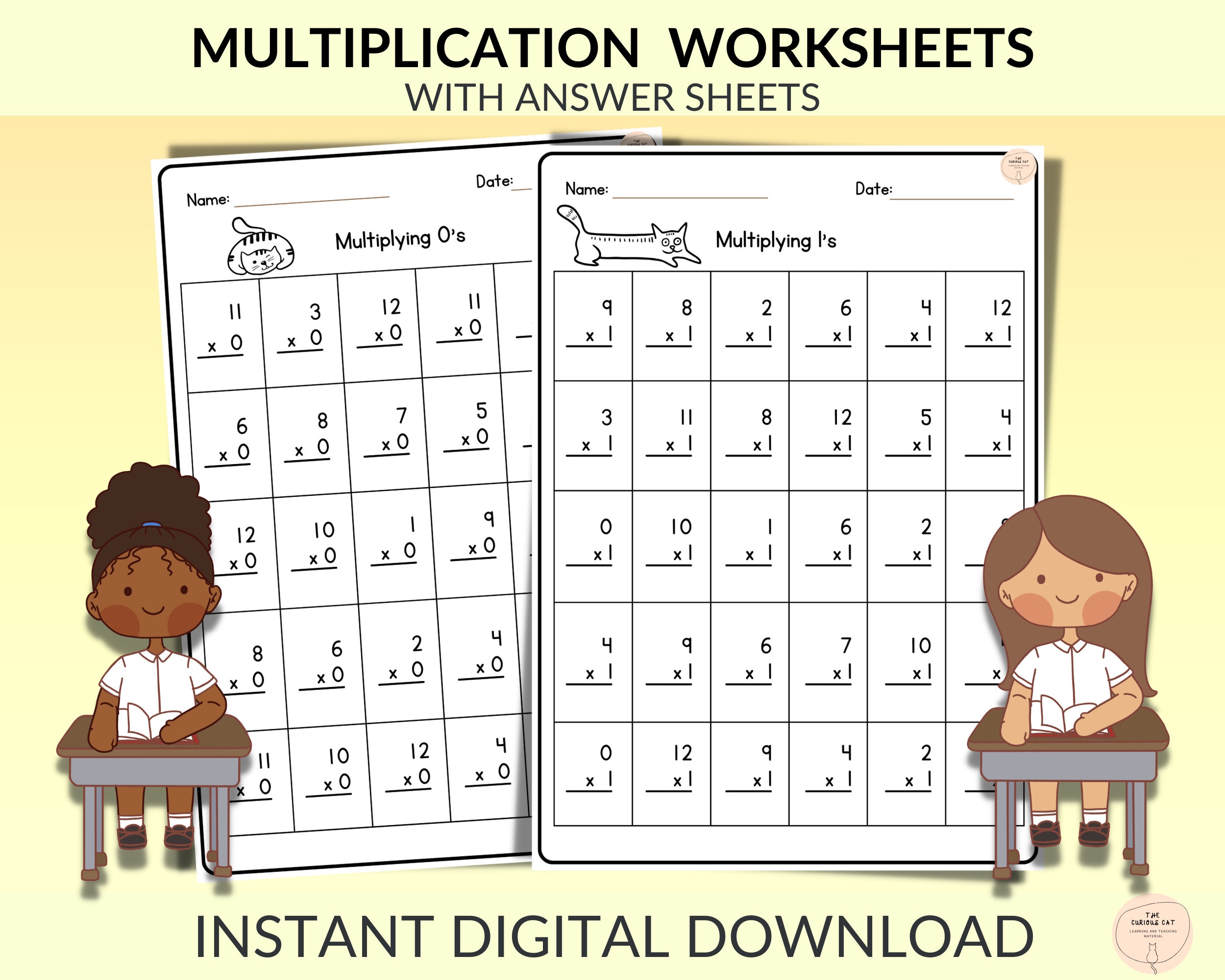 Multiplication Worksheets, 30 Multiplication Printouts for 2nd Till 5th ...
